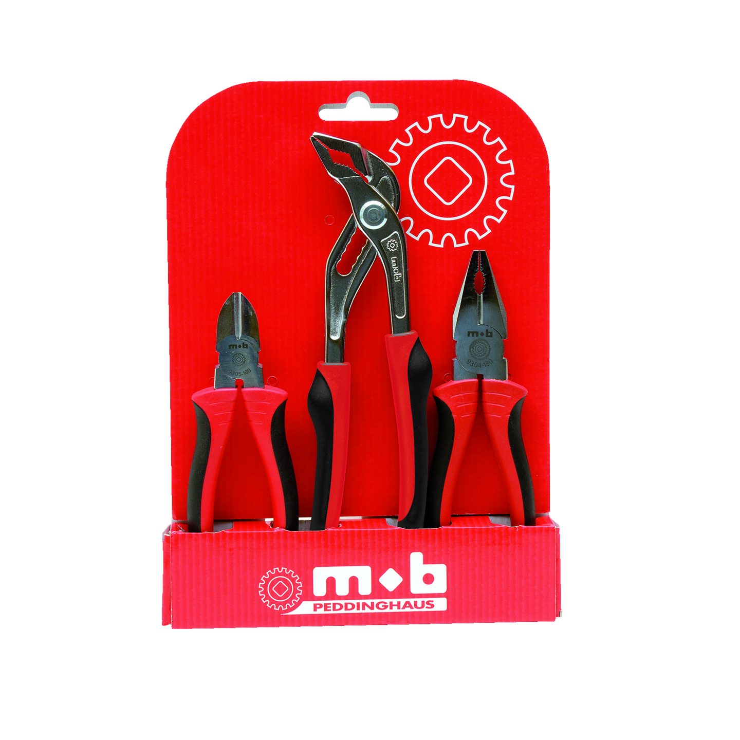 MOB - Lot de 3 pinces bi-matière